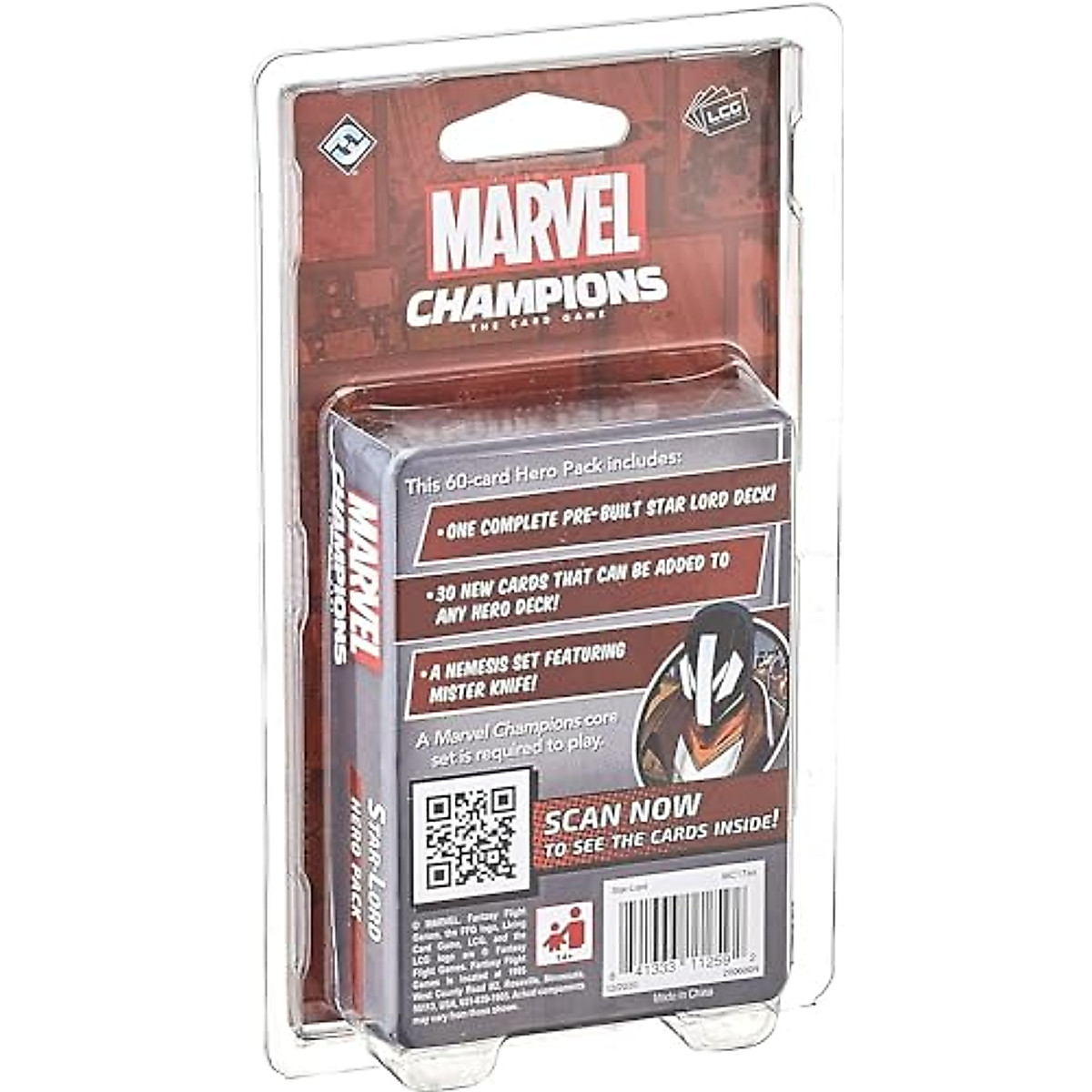Marvel Champions The Card Game Star-Lord HERO PACK - Superhero Strategy Game, Cooperative Game for Kids and Adults, Ages 14+, 1-4 Players, 45-90 Minute Playtime, Made by Fantasy Flight Games