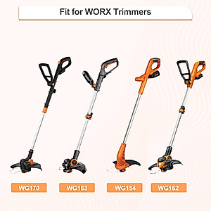 GreatBuddy 6-Pack WA0010 Weed Eater String Compatible with Worx Select Electric String Trimmer, 10ft, 0.065-Inch