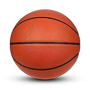 AND1 Xcelerate Rubber Basketball: Game Ready, Official Regulation Size 7 (29.5”) Streetball, Made for Indoor/Outdoor Basketball Games- Classic Collection (Orange)