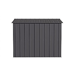 Arrow Classic Steel Storage Shed, 8x8, Charcoal
