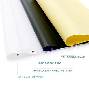 Tattoo Transfer Paper, AZELMADE 20PCS Premium Thermal Stencil Paper, 4 Layers DIY Tattoo Tracing Paper for Tattooing to Skin Tattoo Transfer Kit Tattoo Supplies, Size A4