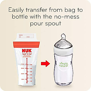 NUK Simply Natural Seal n' Go Breast Milk Bags, 100 CT