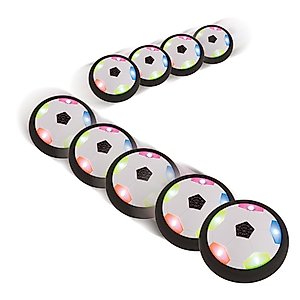 Air Power Ultraglow Soccer Disk - Glowing Floor Hockey, Hover Toy Sport Kickball Game by Can You Imagine