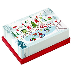Hallmark Boxed Holiday Cards, Snowy City (40 Cards with Envelopes)