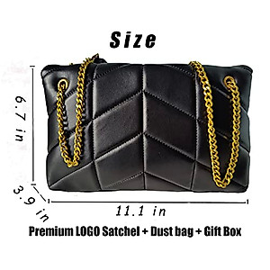 DIPACE Women Small Quilted Crossbody Bags luxury Designer Evening Bag Clutch Purses and Handbags with Prom Wallets (Black Lattices)