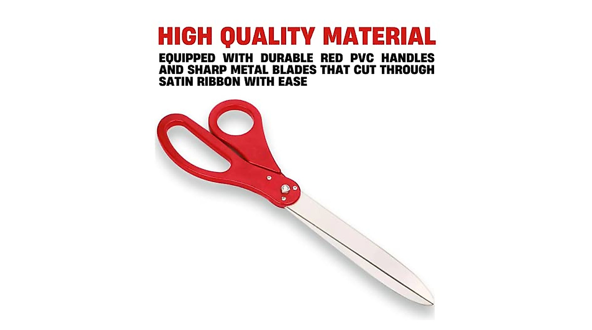 25-Inch Giant Scissors for Ribbon Cutting & Events | YARRD