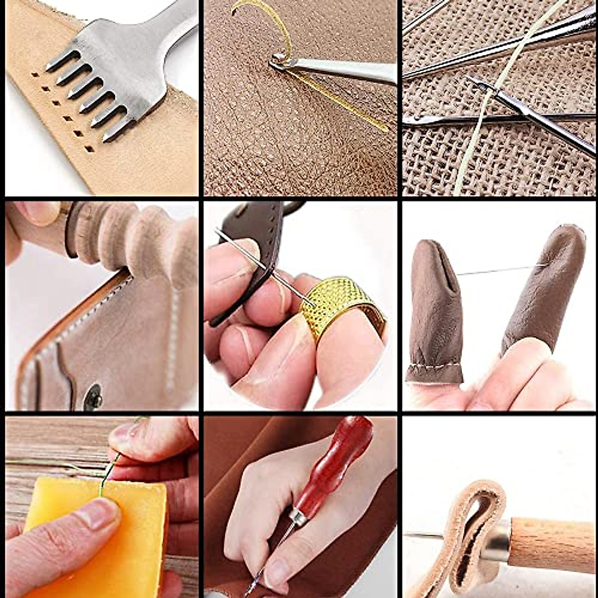 WUTA Sharpening Stone Set Sharpener Flattening Stone for Polishing Knife