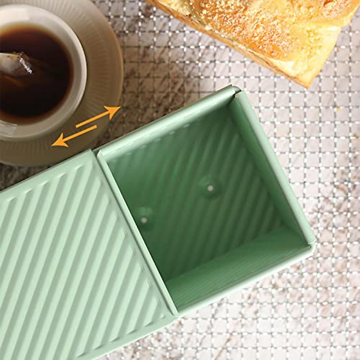 Non-Stick Bread Loaf Pans With Lid Metal Toast Molds Kitchen Bakeware Baking Pan For Bread Loaf Pate Toast Cake Toast Box Mold