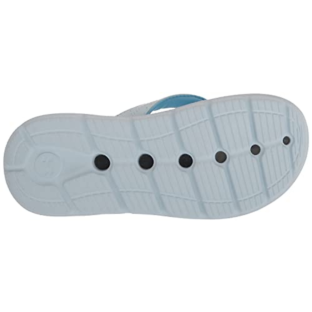 Under Armour Girls' Ignite Marbella Flip Flop, (400) Halogen Blue/Tonic/Green Breeze, 11K, US