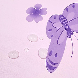 Yifely Purple Butterfly Peel & Stick Shelf Drawer Liner PVC Nightstands Study Desk Tabletop Protective Paper 17.8 Inch by 9.8 Feet