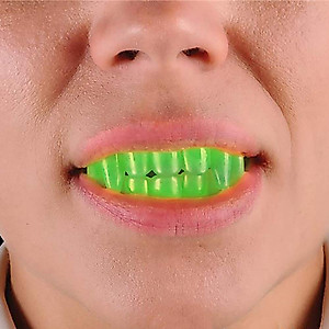 The Dreidel Company Halloween Teeth Glow in The Dark Fangs, Dress-Up, Pretend Play (12-Pack)