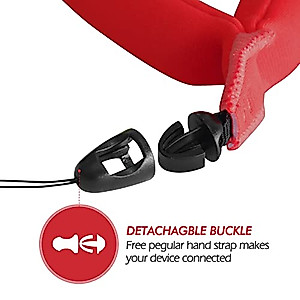 Luxebell Waterproof Camera Float, Universal Foam Floating Wrist Strap for GoPro Hero 11 10 9 8 7 6 5, Nikon, Olympus, Canon, Keys, Sunglasses and Phones Orange & Red