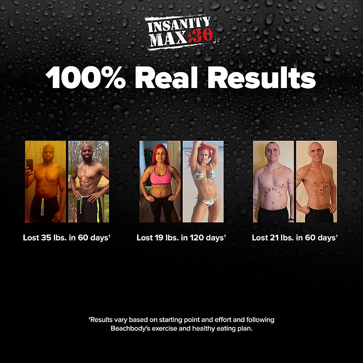 INSANITY MAX:30 Base Kit - DVD Workout, 60 Day Total Body Conditioning Program, Home Gym Bodyweight Exercise Program, No Workout Equipment Needed, Nutrition Guide Included, 10 DVDs