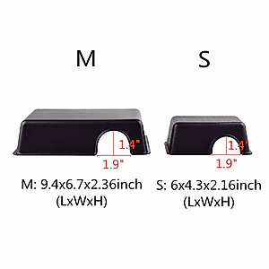 Wontee Reptile Hideout Box Small Animal Hide Cave for Snakes Lizards Leopard Gecko Rodents Spiders (S)