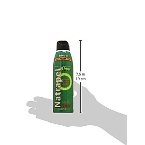 Natrapel 12-Hour Insect Repellent, 6 oz. Eco-Spray Picaridin Bug Spray – Family Insect Repellent for Mosquitoes, Ticks, & More, Black (0006-6878)
