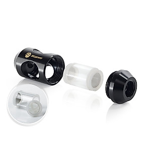 Bitspower G1/4" in-Line Filter, Matte Black