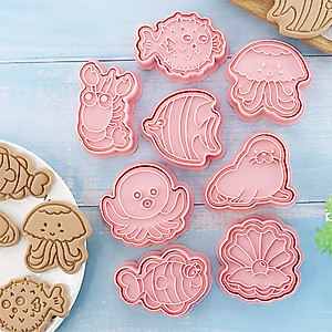 Cookies Cutters set,8PCS Ocean Sea Animal Cookies Cutters,DIY biscuits tools for Baking,Christmas cookie cutters