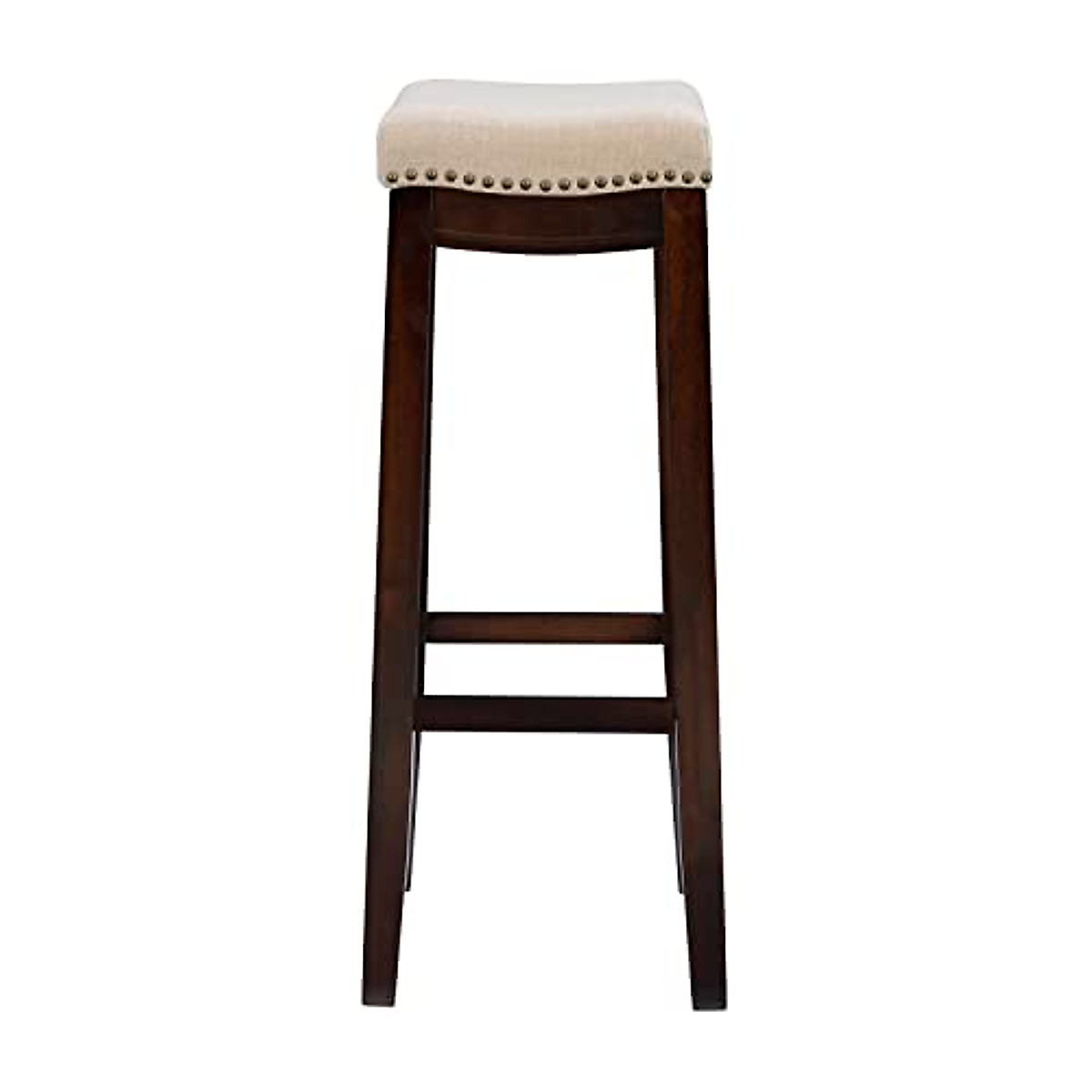 Linon Harper Stool Fabric Top