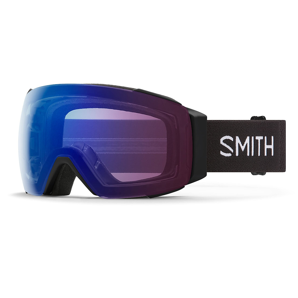 Smith Optics I/O MAG Low Bridge Fit Unisex Snow Winter Goggle - Black, ChromaPop Photochromic Rose Flash