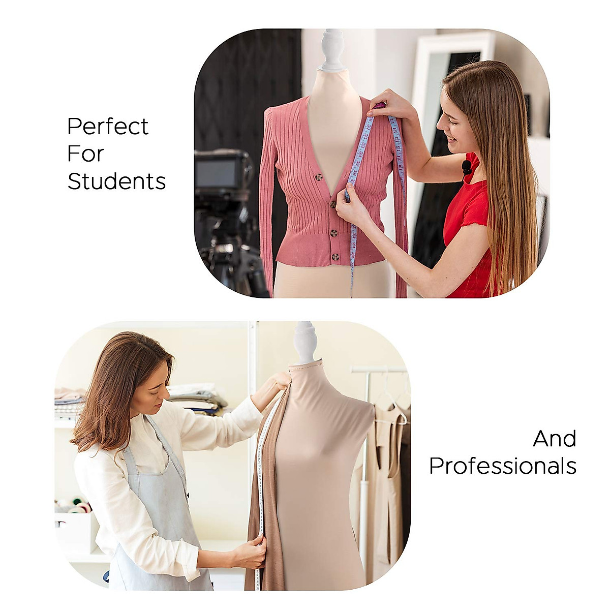 NAVADEAL Light Nude Lycra Fabric Cover, for Fashion Designer Retail Boutique Store Dress Form Dummy Model Display Styling Fitting Soft Stretchable Cover (Mannequin NOT Included) 100% Handmade