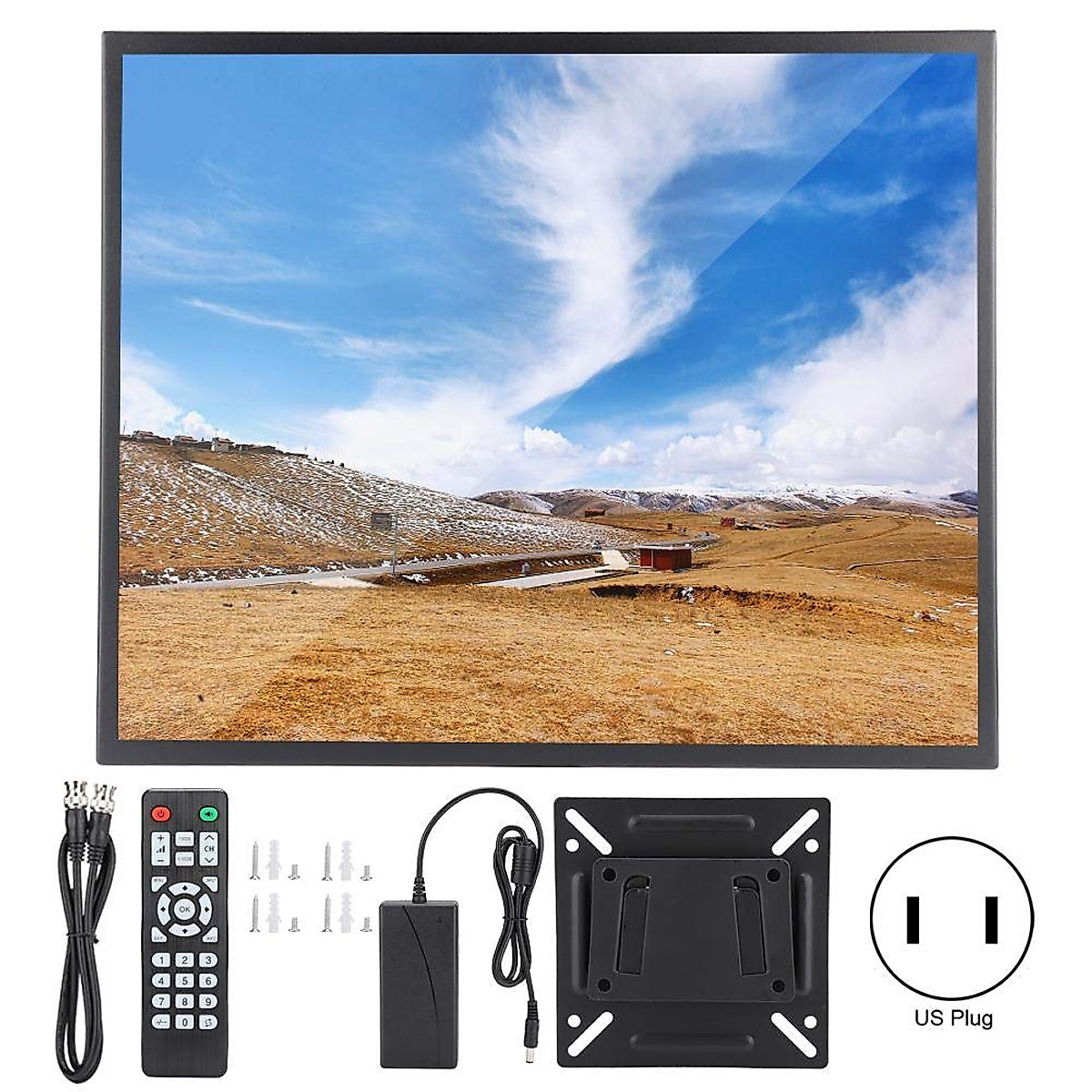 Bewinner1 19 Inch Portable Monitor, Resistive Touch Screen 1280 x1024 HD All-Metal Wall mounting Computer Display Supports HDMI/VGA/AV/BNC/USB Input Industrial Monitor