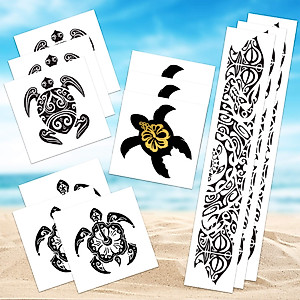 Turtle Trio Pack Temporary Tattoos (Pack of 12) | Skin Safe | MADE IN THE USA | Removable
