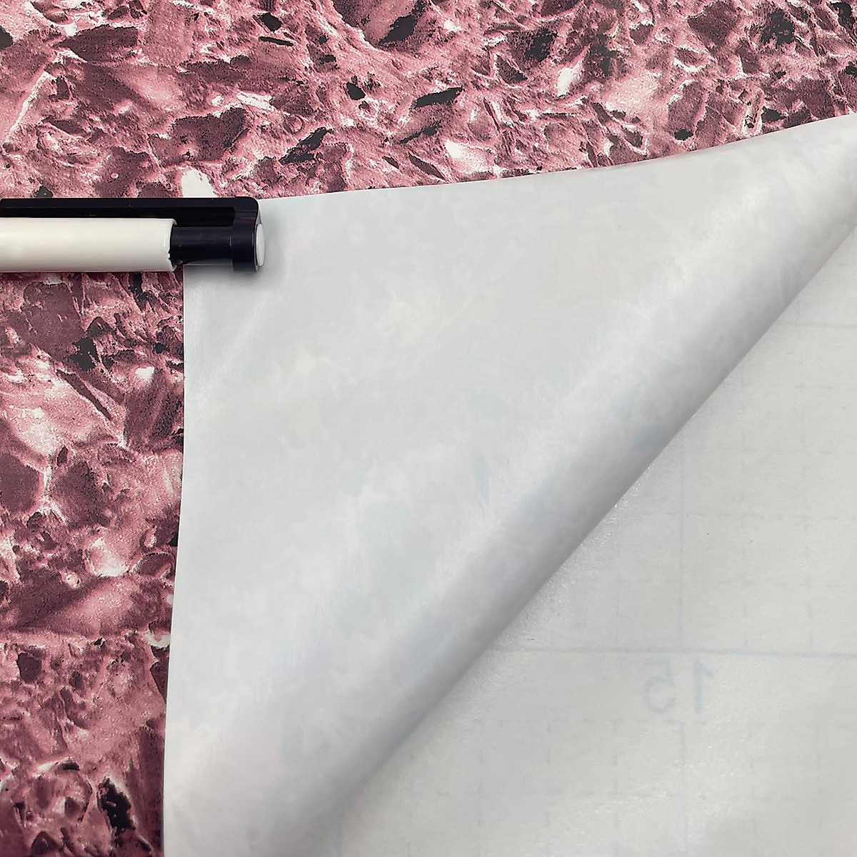 Yifely Purple Granite Marble Effect Furniture Paper Removable Vinyl Shelf Liner Cupboard Sticker 17.7 Inches by 9.8 Feet