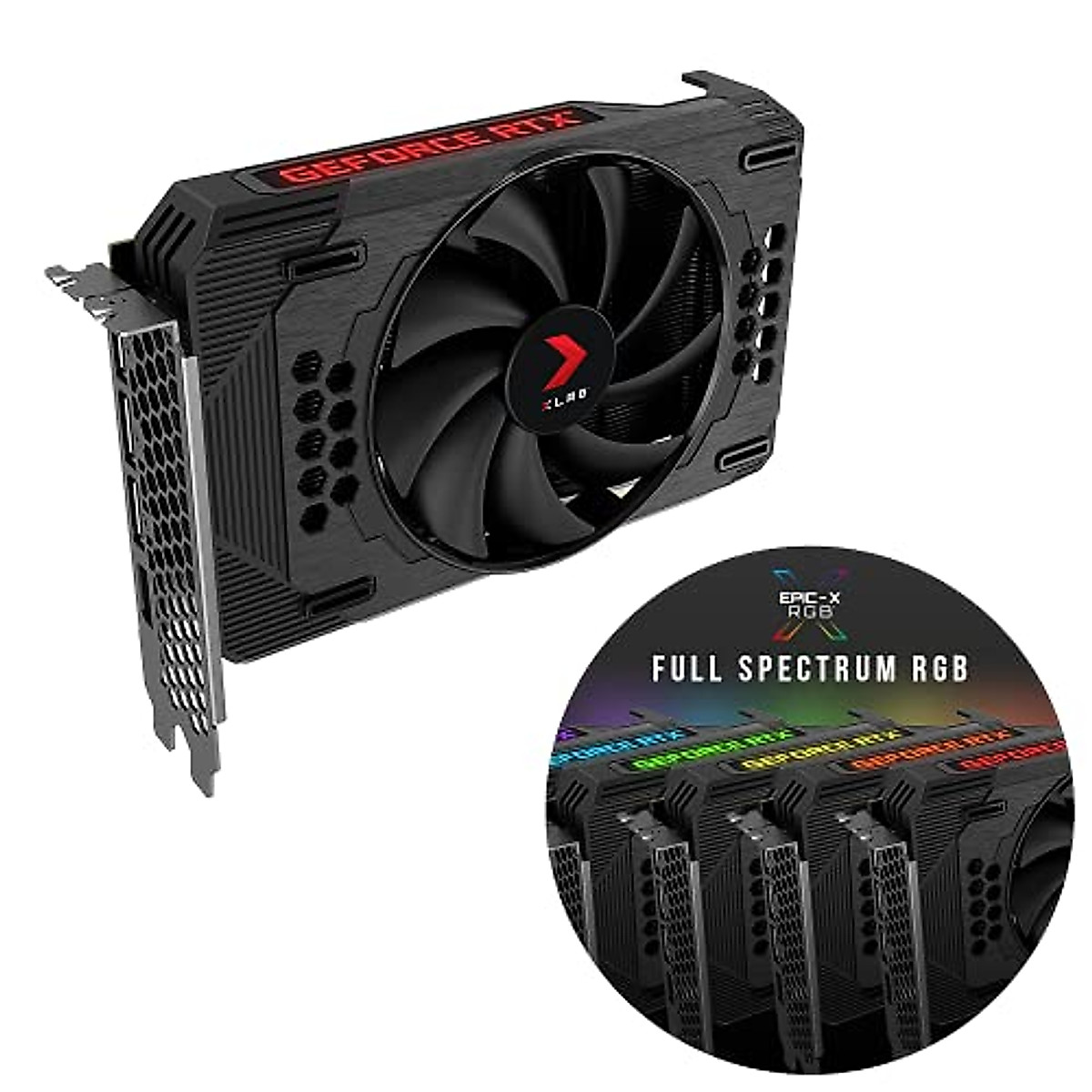 PNY GeForce RTX 3060 12GB XLR8 Gaming Revel Epic-X RGB Single Fan Graphics Card