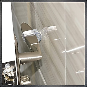 3pcs Door Stopper Transparent Silica Gel Door Handle Buffer Wall Protection Doorknob Bumper Walls Furniture Protective