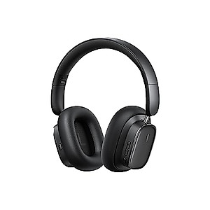Baseus Active Noise Cancelling Headphones with 100H Playtime, LHDC Hi-Res Sound, Reduce Noise by Up to 95%, Spatial Audio, ENC Mics, 0.038s Low Latency, Bluetooth 5.3 Wireless Headphones - Bowie H1i