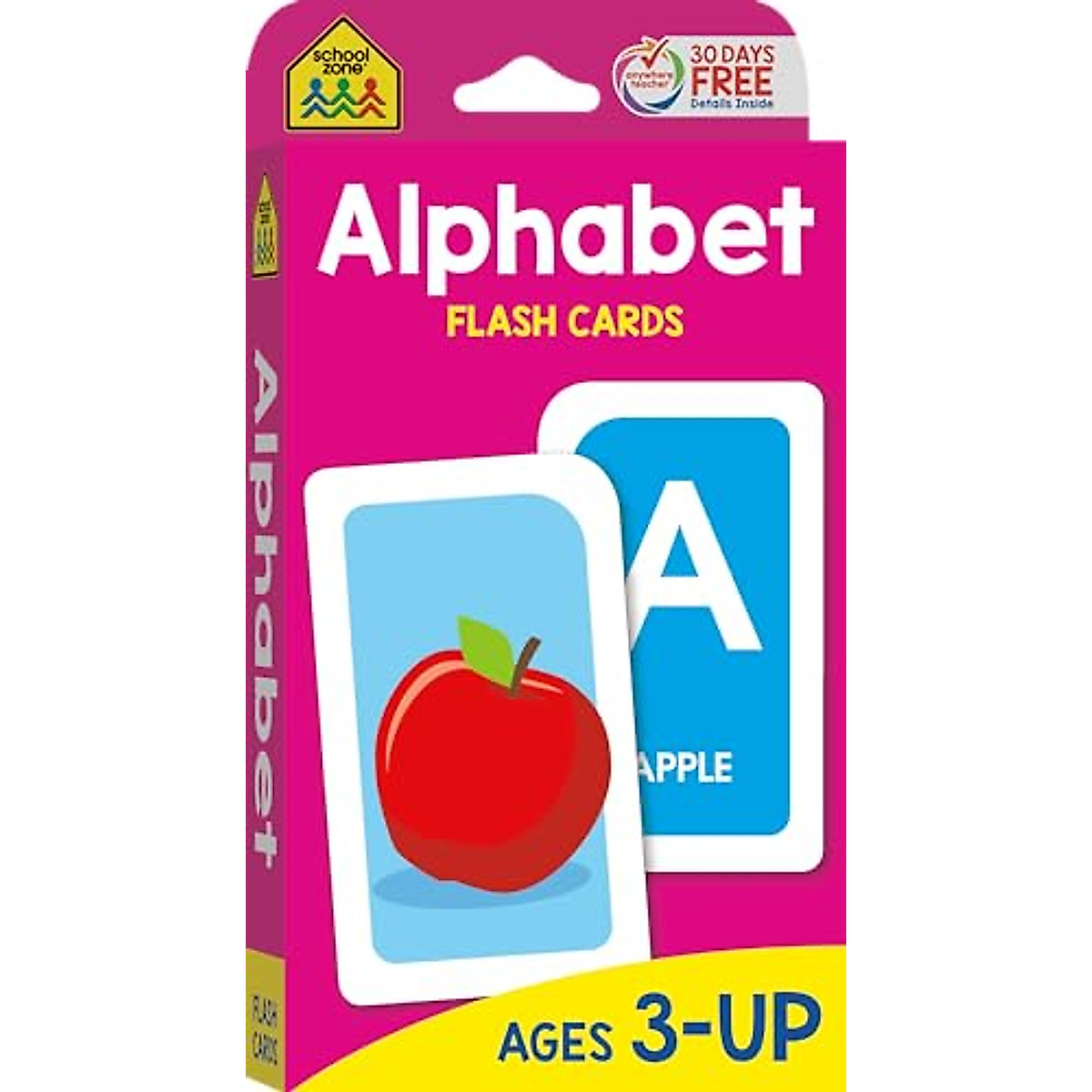 School Zone Get Ready for School Flash Cards: Learn the Alphabet & Numbers Combo Pack, Preschool, Kindergarten, ABCs, Uppercase and Lowercase Letters, Numbers, Counting, and More