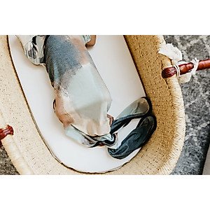 Copper Pearl Baby Gown - Knotted Newborn Sleepers for Baby Boy and Girl, Soft Stretchy Long Sleeve Infant Gowns with Bottom Tie and Hand Mittens, Perfect Hospital Coming Home Outfit (Picasso)