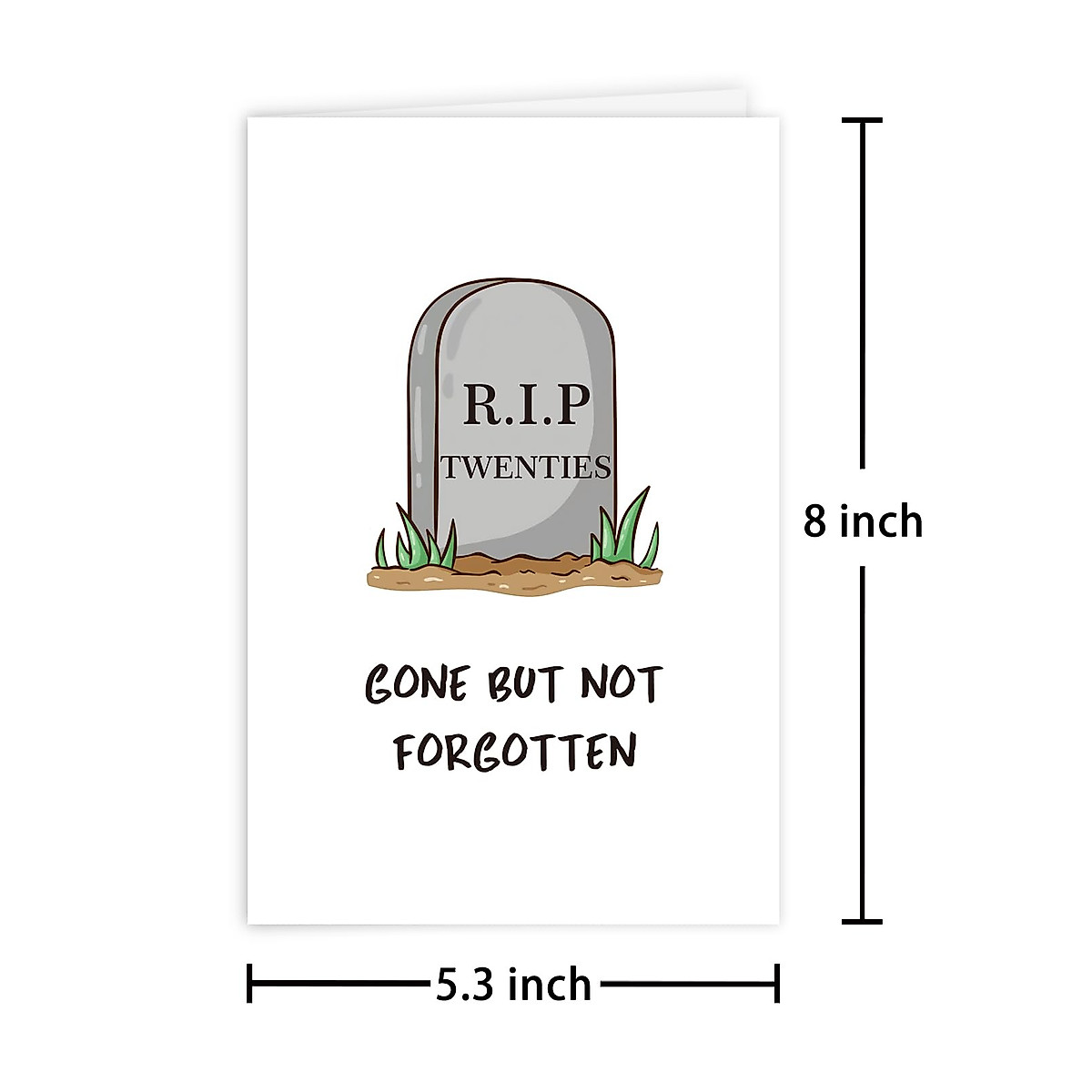 Chomerry 30th Birthday Card, Funny 30th Birthday Card for Friend Son Daughter Sister Brother, Say Goodbye to 20th, Grow Up Card