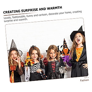 Abaodam 2pcs Halloween Gnomes Plush Elf Decoration Scandinavian Gnome Doll Ornament for Tiered Tray Decor Halloween Party Favor Trick or Treat