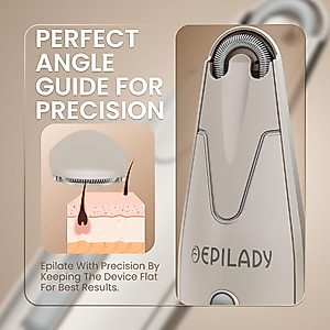 Epilady Esthetic Pearl Epilator for Women Face, Womens Facial Hair Remover | Included Case & Cleaning Brush, Electric Tweezers for Women Facial Hair