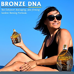 Bronze DNA Natural Sunless Self Tanner Lotion – Sunless Self Tanner for Women and Men – The Gradual Self Tanner for Light, Medium & Dark Tans – XL 13.5 Oz Bottle - Physics Color