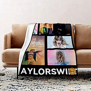 Superstar Blanket Funny Photo Collage Soft Flannel Air Conditioning Blanket Warm Cozy Throw Blanket for All Seasons 50"X40"