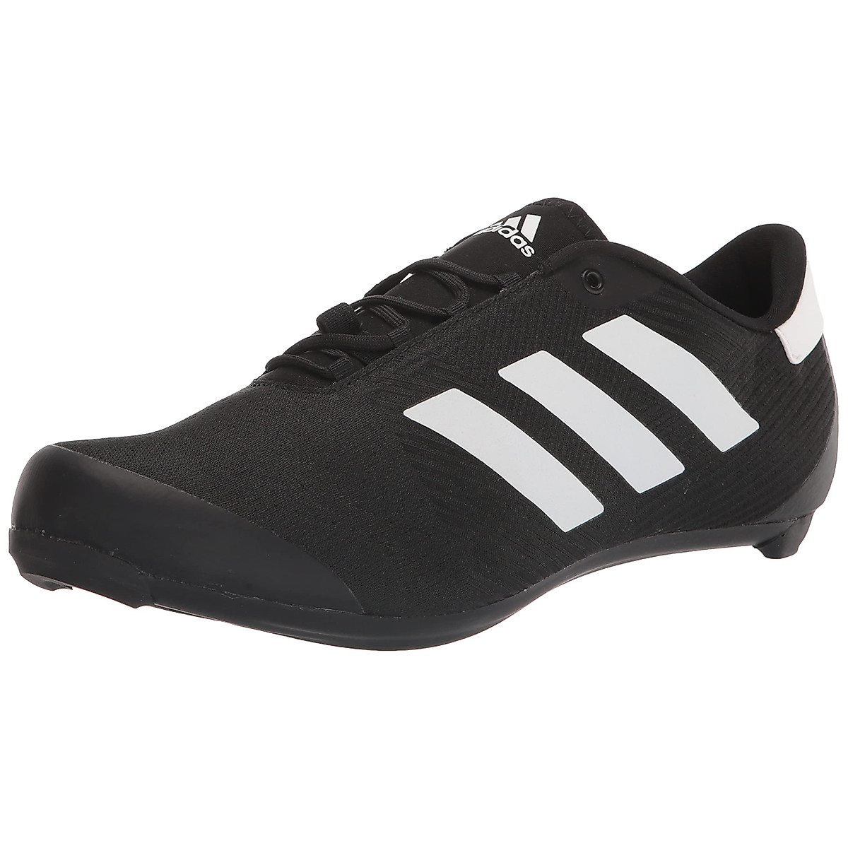 adidas unisex adult The Road Cycling Shoe, Black/White/Black, 8 Women Men US