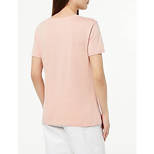 A｜X ARMANI EXCHANGE Women's Crew Neck Reg Fit Secret Garden Logo T-Shirt, Lady, Extra Small