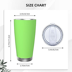 WXZYFP Car cup (single silver rim), can use a straw or drink directly, easy to use.Solid color light green