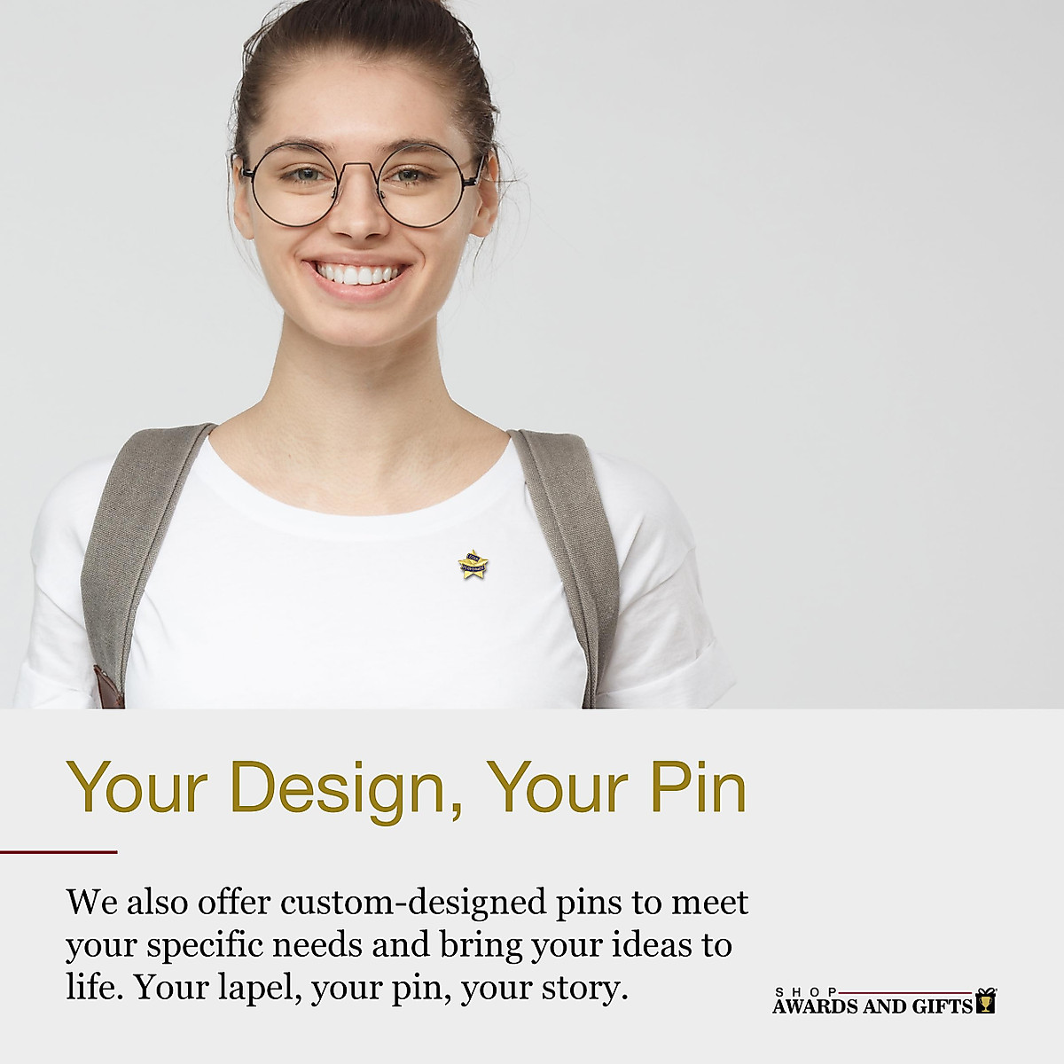 SHOP AWARDS AND GIFTS Star Performer Lapel Pins for Students, Appreciation, Reward, School, Employee Recognition, Bulk Pack of 12, Poly Bagged, 7/8 Inch