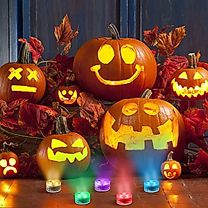 Mini Submersible LED Lights with Remote Control - Small Tea Lights Underwater Lights Battery Powered Flameless LED Accent Light for Party Event Vase Fishtank Hot Tub