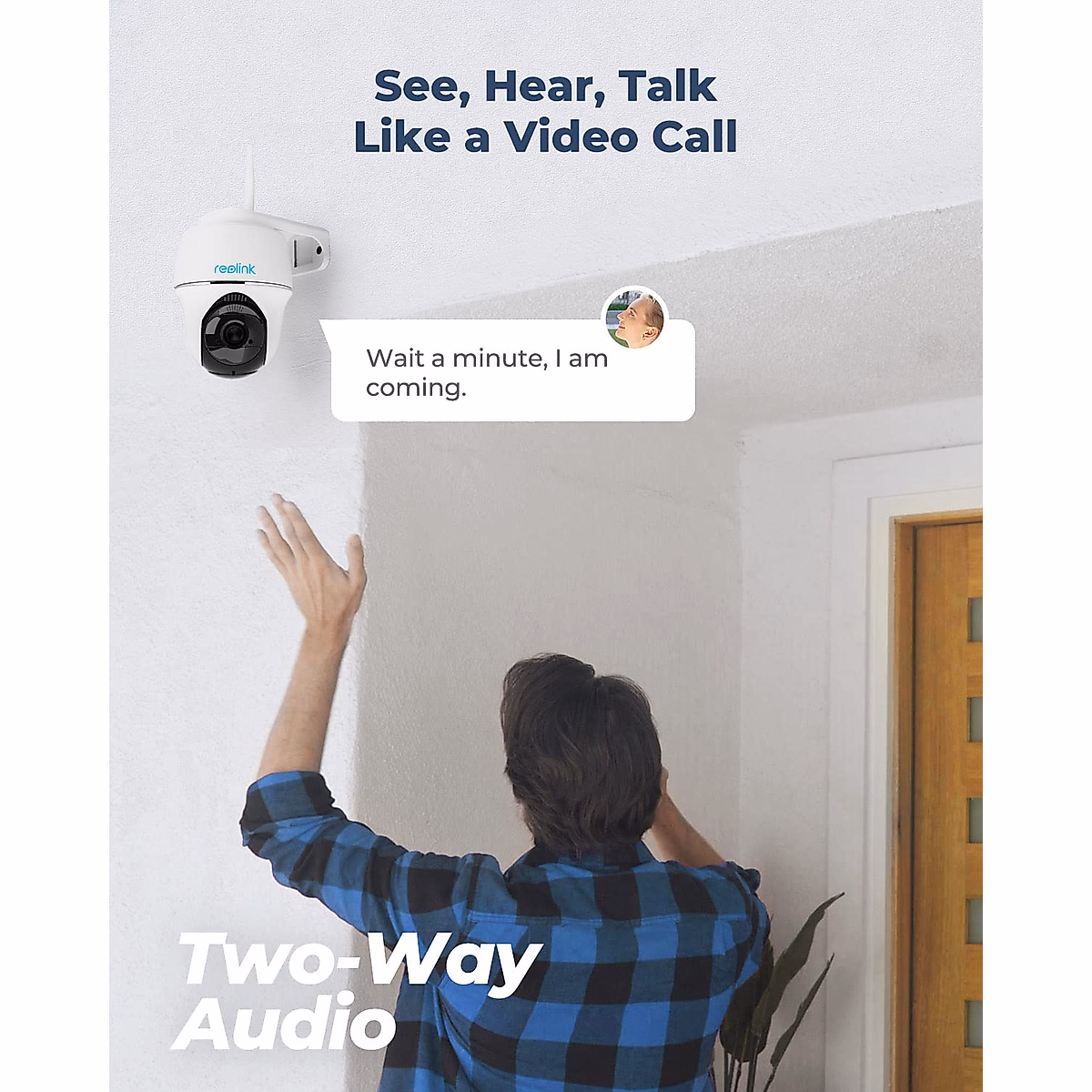 REOLINK Argus PT +SP - 5MP Security Cameras Wireless Outdoor, Solar Powered, 360° Pan Tilt, 5/2.4Ghz Dual Band WiFi, Smart Detection, No Extra Fee, No Hub Needed