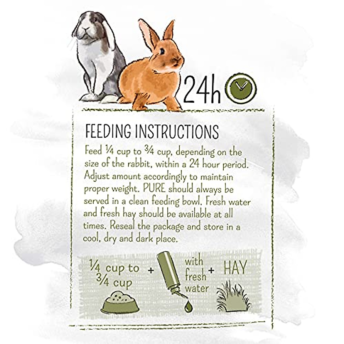 Witte Molen Pure Rabbit Food Seed Mixture Carrot & Celery Dry Food, 4.4 lbs, (Mini Rex, Lionhead Rabbit, English Lop, Dutch Rabbit) (3 Pack Pure Rabbit Food Seed, Carrot & Celery)