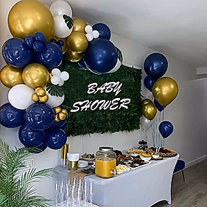 Navy Blue Balloons Set, 50 Pieces Dark Blue Balloon Deep Blue Latex Party Balloons for Birthday, Baby Shower