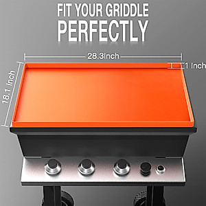 Silicone Griddle Mat Cover for Blackstone, 28 Inch Food Grade Silicone Grill Buddy Mats for Blackstone, Reusable&Durable Heavy Duty Griddle Accessories, All Season Cooking Surface Protective Cover