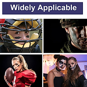 Enyeopd Eye Black Stick for Sports, Face Body Paint Stick Easy to Color for Softball, Football, Baseball, Lacrosse Athletes Eyeblack Stick, Halloween Makeup Face Painting Cosplay Party