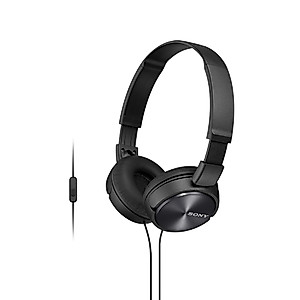 Sony Foldable Headphones with Smartphone Mic and Control - Metallic Black