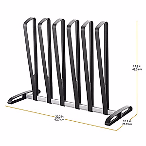 Whitmor 3 Pair Boot Rack - Adjustable Heavy Duty Frame - Black