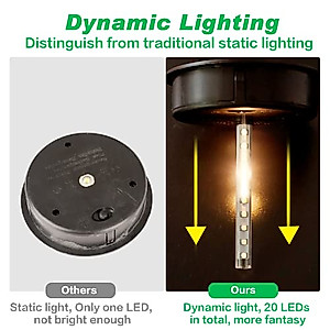 Solar Lanterns Outdoor Waterproof Hanging Lantern Lights, Butterfly Dynamic Flashing Light, Retro Metal Garden Solar Lights Decorative for Yard, Pathway, Patio, Fence,Tree, Gifts for Women(2-Pack)